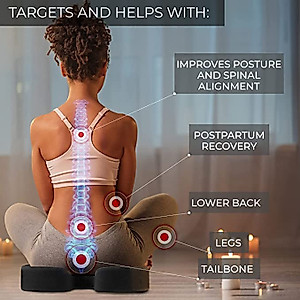 Memory Foam Cushion- Coccyx and Sciatic Nerve Pain Relief Cushion, Lower Back Pain Relief - Office Chair Cushion, Car Seat Cushion - Non-Slip Cushion