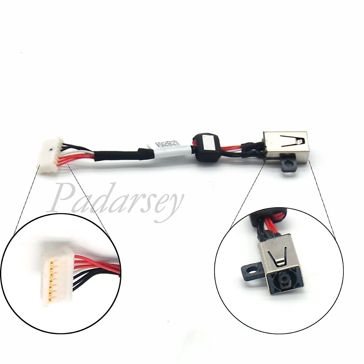 Padarsey Replacement DC Power Jack Socket in Cable with Wire Harness Compatible for Dell XPS 15 9550 P56F Precision 5510 Series 064TM0 64TM0 AAM00 DC30100X300