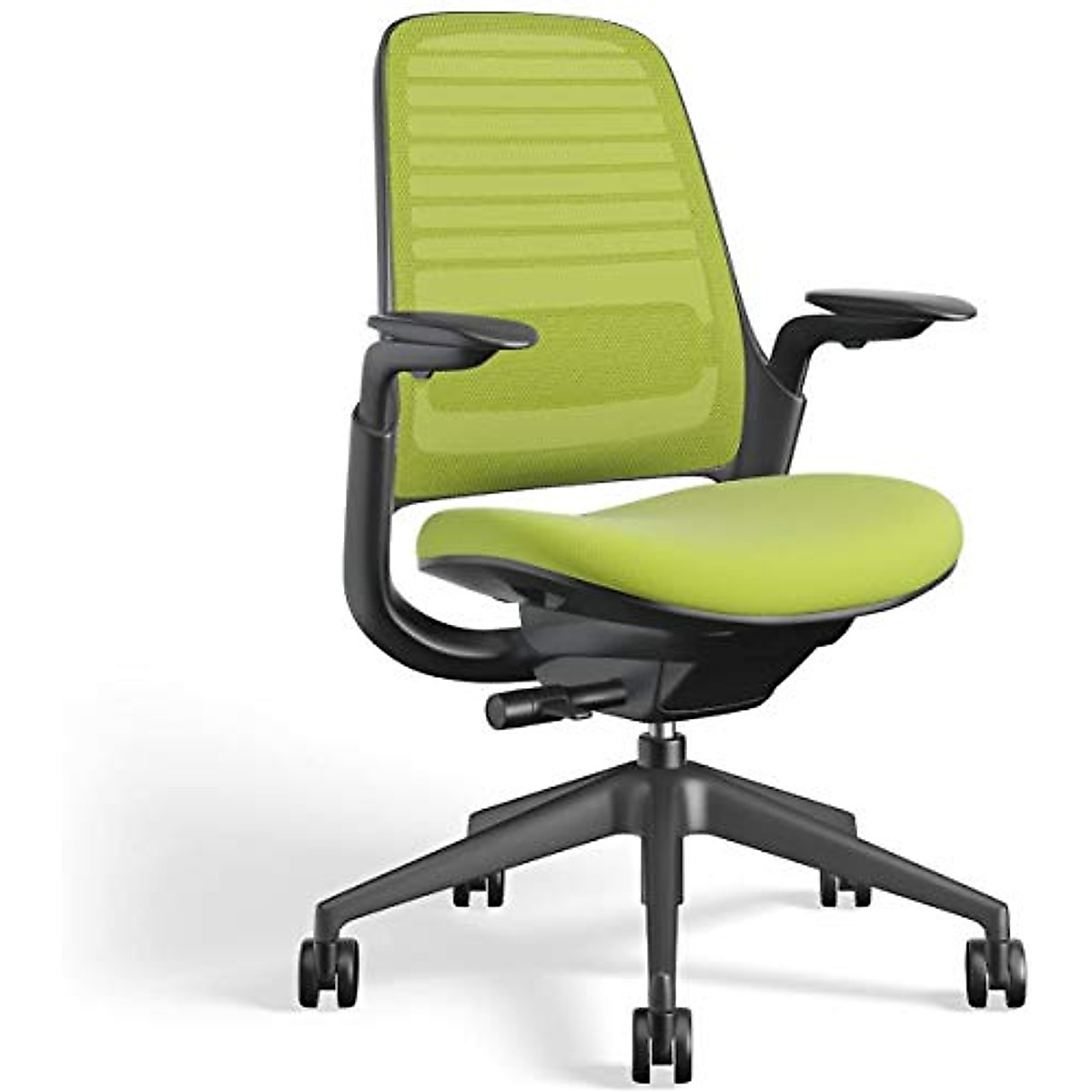Steelcase Series 1 Office Chair - Ergonomic Work Chair with Wheels for Carpet - Helps Support Productivity - Weight-Activated Controls, Back Supports & Arm Support - Easy Assembly - Wasabi