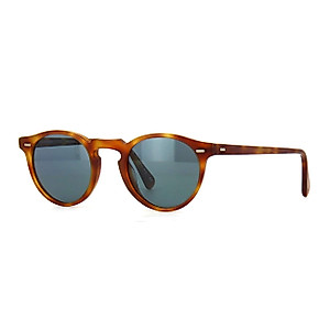 Oliver Peoples Unisex Gregory Peck Sun Semi Matte Light Brown/Indigo Photochromic