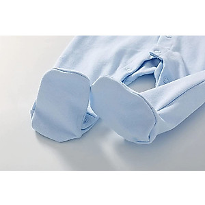 OYASUMI HANDMANDE Personalized Name Newborn Outfit with Hat Clothes Set Custom One Piece Bodysuit Baby Long Sleeve Outfit (Newborn, Blue)