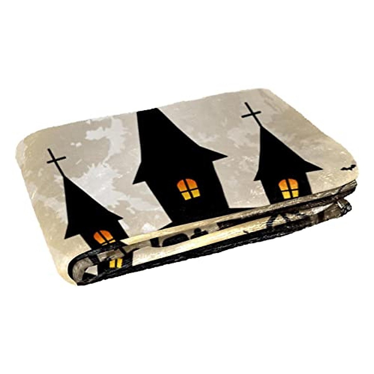 Creepy Halloween Prints Soft Warm Cozy Blanket Throw for Bed Couch Sofa Picnic Camping Beach, 150×100cm