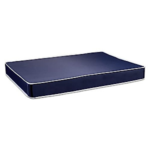 Mayton, 5-Inch Medium Firm Water Resistance Nylon Vinyl Dual Sided Mattress, Noiseless, Soft Cloud Feeling, Body Heat Reflection, Good for Hospital and Camp, Twin, Blue