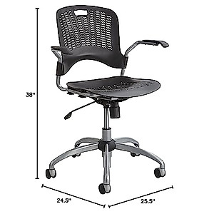 Safco Products 4182BL Sassy Manager Swivel Chair, Black