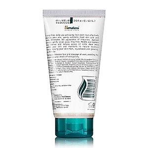 Himalaya Gentle Exfoliating Daily Face Wash for Deep Clean Pores & Soft, Moisturized, Renewed Skin, 5.07 oz, 1-PACK