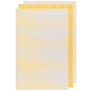 Now Designs Lemon Tic Tac Toe Dishtowels Set of 3 Kitchen Towel, 3 Each