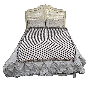 Pure Country Weavers Geometric Lines 1 Blanket by JJ Design House - Gift Tapestry Throw Woven from Cotton - Made in The USA (72x54)