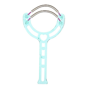 Hair Epilator Tool, Face Hair Remover, Portable Spring Design for the Lips Hair for Quickly and Thoroughly Remove Small Hair Cheeks Upper Lip(green)