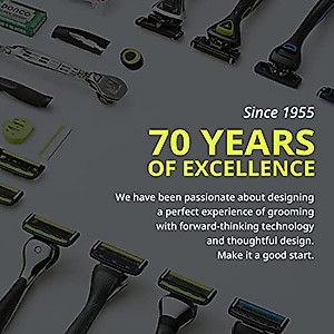 DORCO Pace 6 Sport - Six Blade Razor System with Trimmer and Pivoting Head - 16 Pack Refill (No Handle)