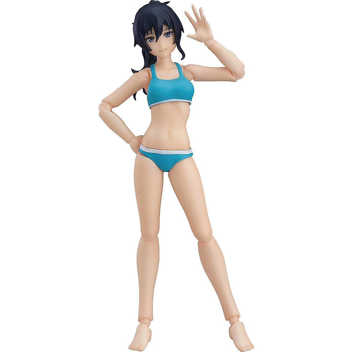 Max Factory Female Swimsuit Body (Makoto) Figma Action Figure, Multicolor