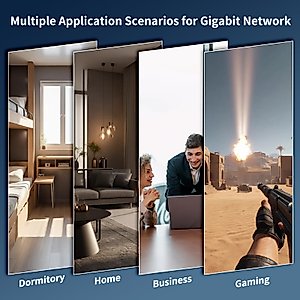 8 Port Gigabit PoE Switch with 2 Gigabit Uplink, Unmanaged 10 Port Gigabit PoE Switch Compatible with IEEE 802.3af/at Devices@120W, AI PoE Auto Recovery&Extend, Vlan, Metal Pluy&Play