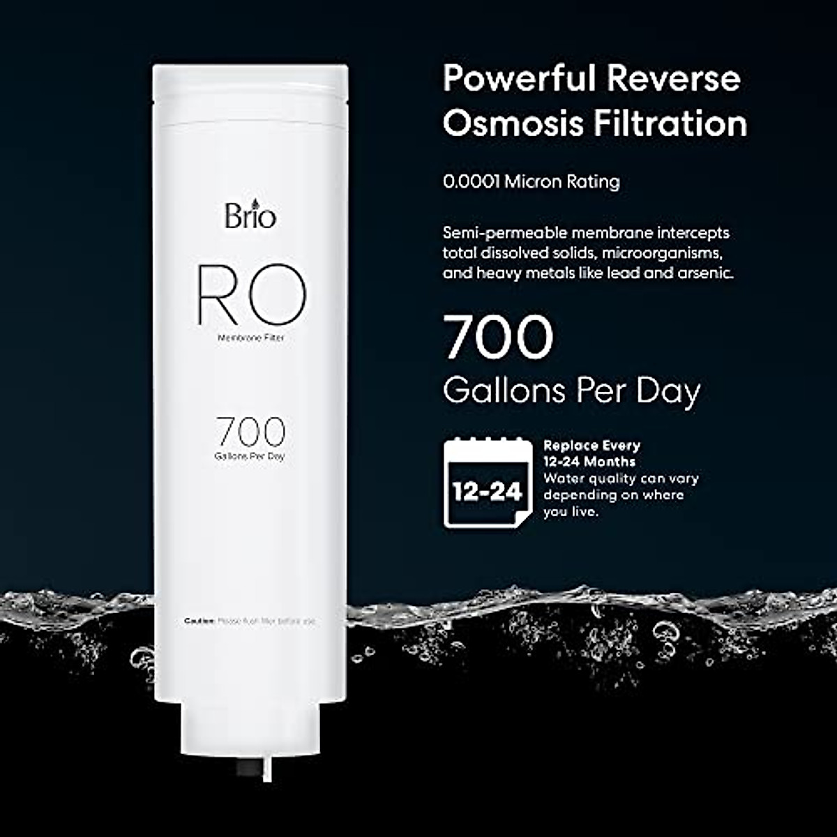Brio Reverse Osmosis Membrane Replacement for ROSL700, ROSL700BLK, ROSL700WHT