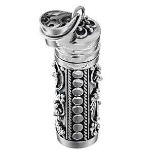 925 Sterling Silver Locket Pillbox Prayer Box Handmade Pendant
