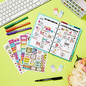 Avery Planner Stickers Variety Pack, 30 Sheets of Stickers, Set of 1,656 Productivity Stickers for Your Planner, Journal or Calendar (6785)