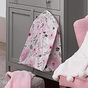 Bedtime Originals Blossom Pink/Gray Watercolor Floral Diaper Stacker