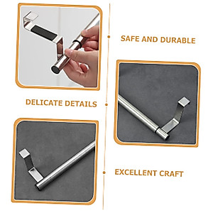 FELTECHELECTR Telescopic Towel Rack Cabinet Door Towel Holder Household Towel Rack Towel Single Bars Kitchen Towel Shelf Over Cabinet Towel Bar Metal Towel Bar Storage Stainless Steel Cupboard