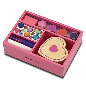 Melissa & Doug Decorate-Your-Own Wooden Heart Box Craft Kit