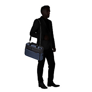 Samsonite Men's Laptop, Blue (Blue), Laptopt Briefcase 15.6" (42 cm-12.5 L)