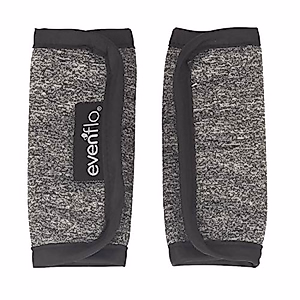 Reversible Strap Covers for Strollers, Grey Melange, Universal Size Fits Most Strollers