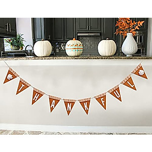 Felt Pumpkin Pie Thankful Banner - Thanksgiving Decorations, Pumpkin Spice Garland, Thankful Banner for Mantle, Fall decorations for home