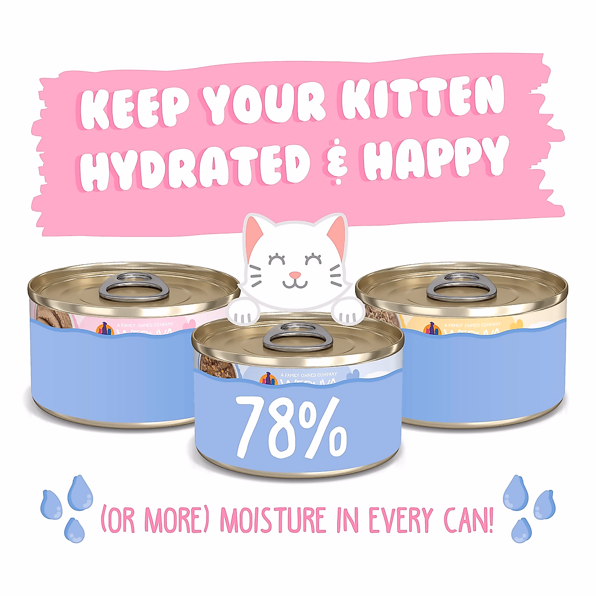 Weruva Kitten, Fur Baby Favorites Variety Pack, 3oz Can (Pack of 12)