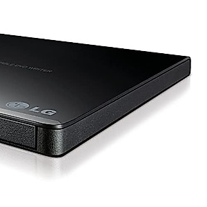 LG GP65NB60 8X USB 2.0 Super Multi Ultra Slim Portable DVD Writer Drive +/-RW External Drive with M-DISC Support - Black