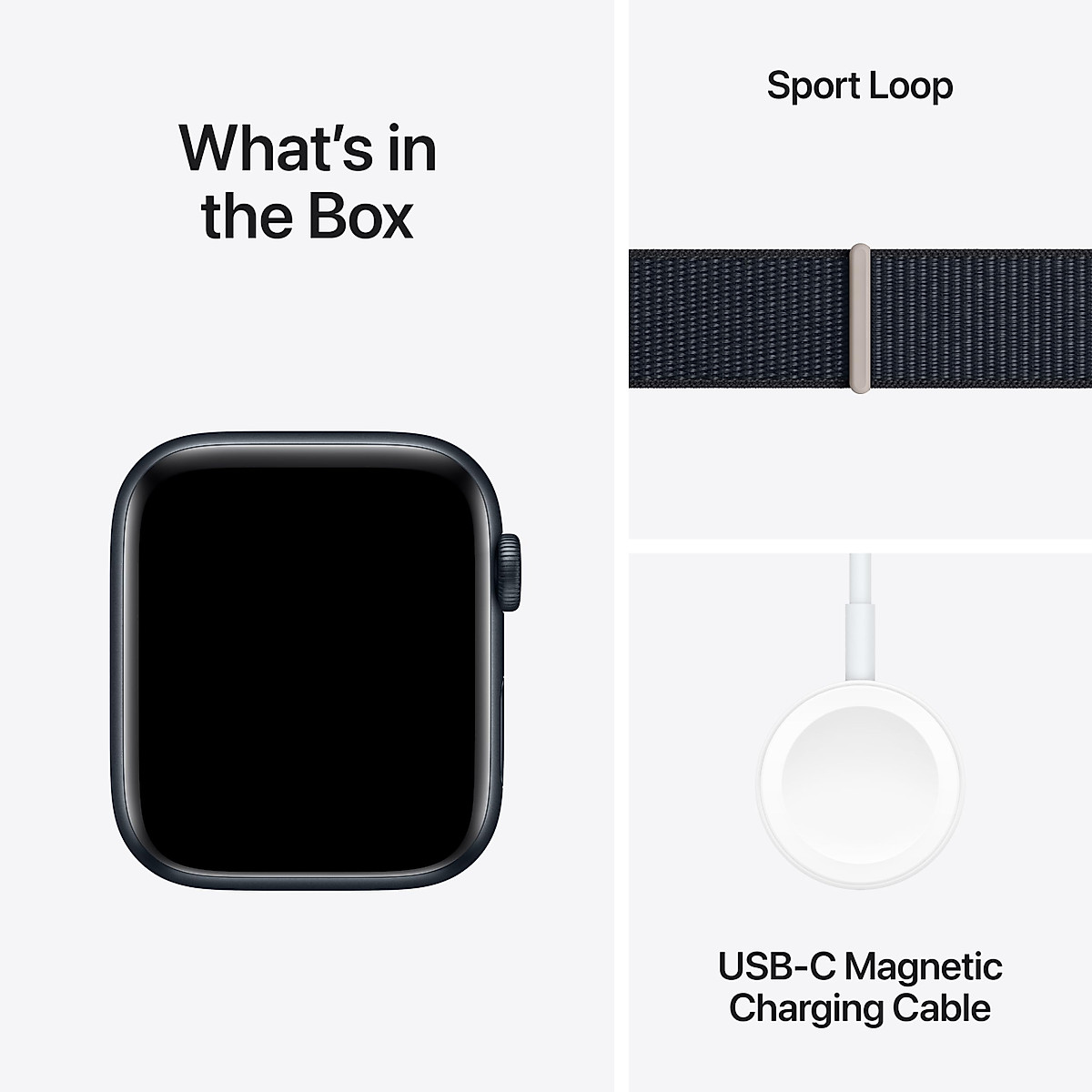 Apple Watch SE (2nd Gen) [GPS + Cellular, 44mm] - Midnight Aluminum Case with Midnight Sport Loop Band, M/L (Renewed)