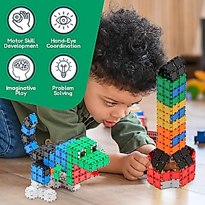 BEBLOX Building Blocks | Building Toys for Kids Ages 4-8 250-piece Set - Learning & Educational Fun Stem Toys - Birthday Gifts for Boys & Girls Age 4 5 6 7 8 9 10 11 & 12 Year Old Toys