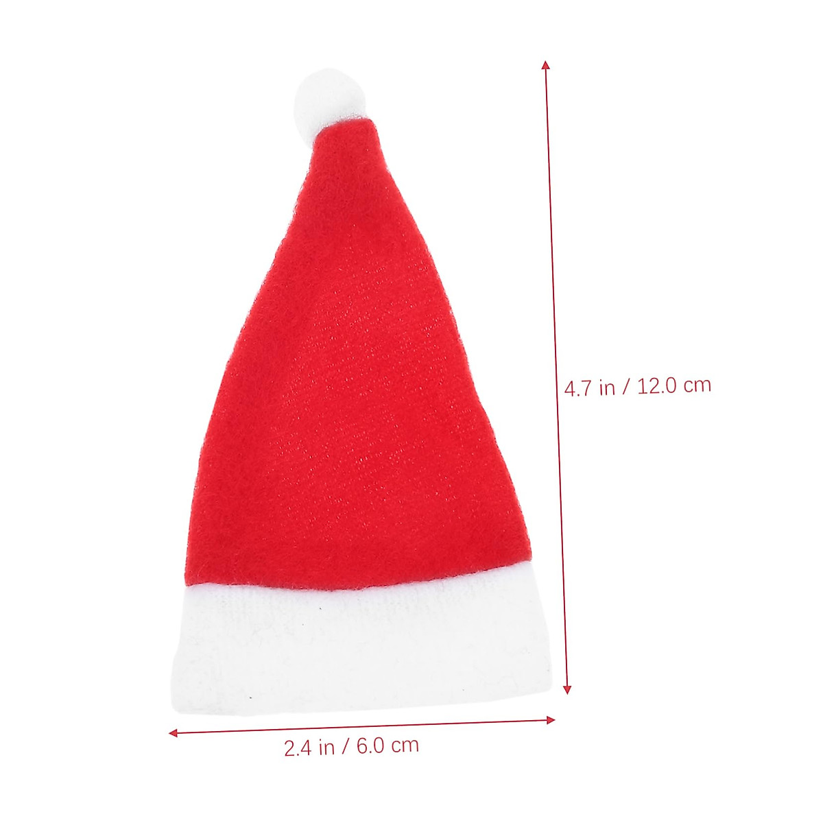 SEWACC 24pcs Christmas Santa Hats Silverware Holders Mini Christmas Hat Christmas Cutlery Holders Xmas Party Table Dinnerware Flatware Decor