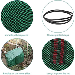 IME Reusable Gardening Lawn Leaf Bag, 272L, Green, 1 Count