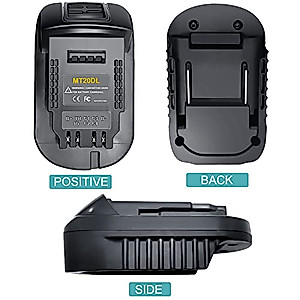 MT20DL Battery Adapter, Convert for Makita 18V Li-ion Battery to for DeWalt 18V/20V Lithium-Ion Tool Battery Adapter, Use for DeWalt 18V/20V Max Li-ion Cordless Power Tools