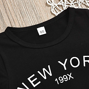 BOEBNOZCV Toddler Baby Girls Camouflage Outfit Black Letter Tops Shirt + Denim Skirt Dress Shorts Summer Two Piece Clothes Set (Camouflage Denim, 6-7 Years)