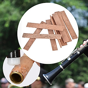 Clarinet Neck Joint Cork Sheet,10 Pcs/Set Repair Accessories for Instrument Quality Replacement