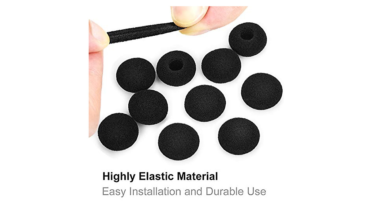 40 Pack Foam Earbud Earpad.18cm Ear Bud Pad Replacement Sponge Covers ...