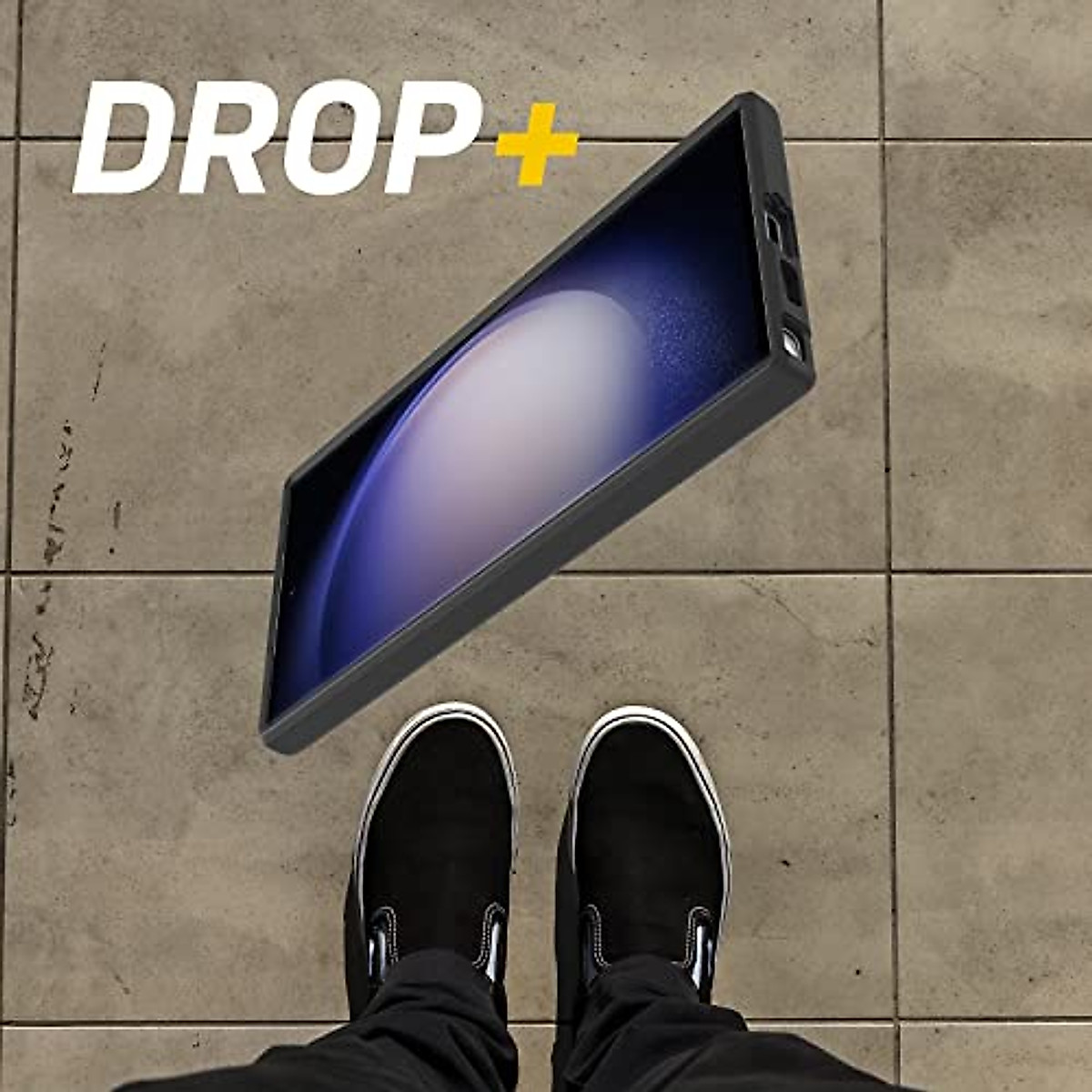 OtterBox Galaxy S23 Ultra Prefix Series Case - BLACK CRYSTAL (Clear/Black), Ultra-Thin, Pocket-Friendly, Raised Edges Protect Camera & Screen, Wireless Charging Compatible