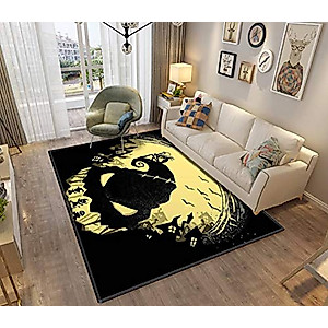 Jack's Nightmare Area Rugs Non-Slip Floor Mat Doormats Home Runner Rug Carpet for Bedroom Indoor Outdoor Kids Play Mat Nursery Throw Rugs Yoga Mat