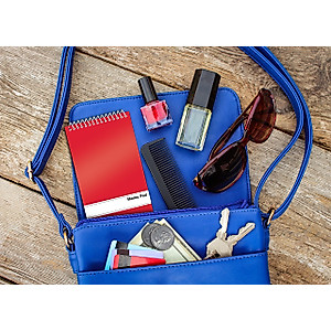 Spiral Memo Pads, 24 Pack, 3 x 5 inches, 60 Sheets, College Rule, by Better Office Products, Assorted Solid Colors, 24 Pack