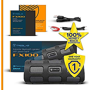 TREBLAB FX100 Extreme Bluetooth Speaker Z2 Over Ear Workout Headphones