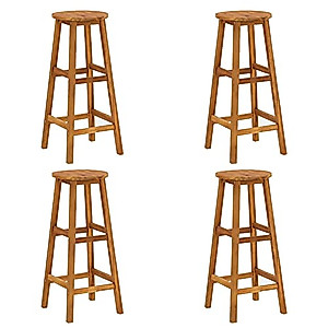 Camerina 5 Piece Patio Dining Set Outdoor Dining Table Set Patio Table and Chairs Set Outdoor Patio Dining Set Solid Wood Acacia 3154394