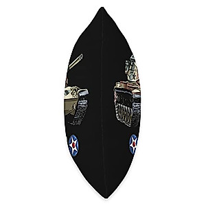 Cold War American Tank M60 Armor Cold War American M60A1 Heavy Tank Throw Pillow, 18x18, Multicolor