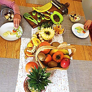 30 PCS Fruit slicer set Fruit Shape Cutters, mini Cookie Cutters, Apple Slicer, Avocado Cutter, Banana Slicer, Watermelon Cutter, melon baller, Carving Knife, vegetable cutters Carespot