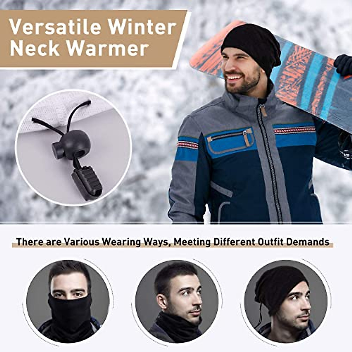 OMDEX 3 Pack Winter Neck Gaiter