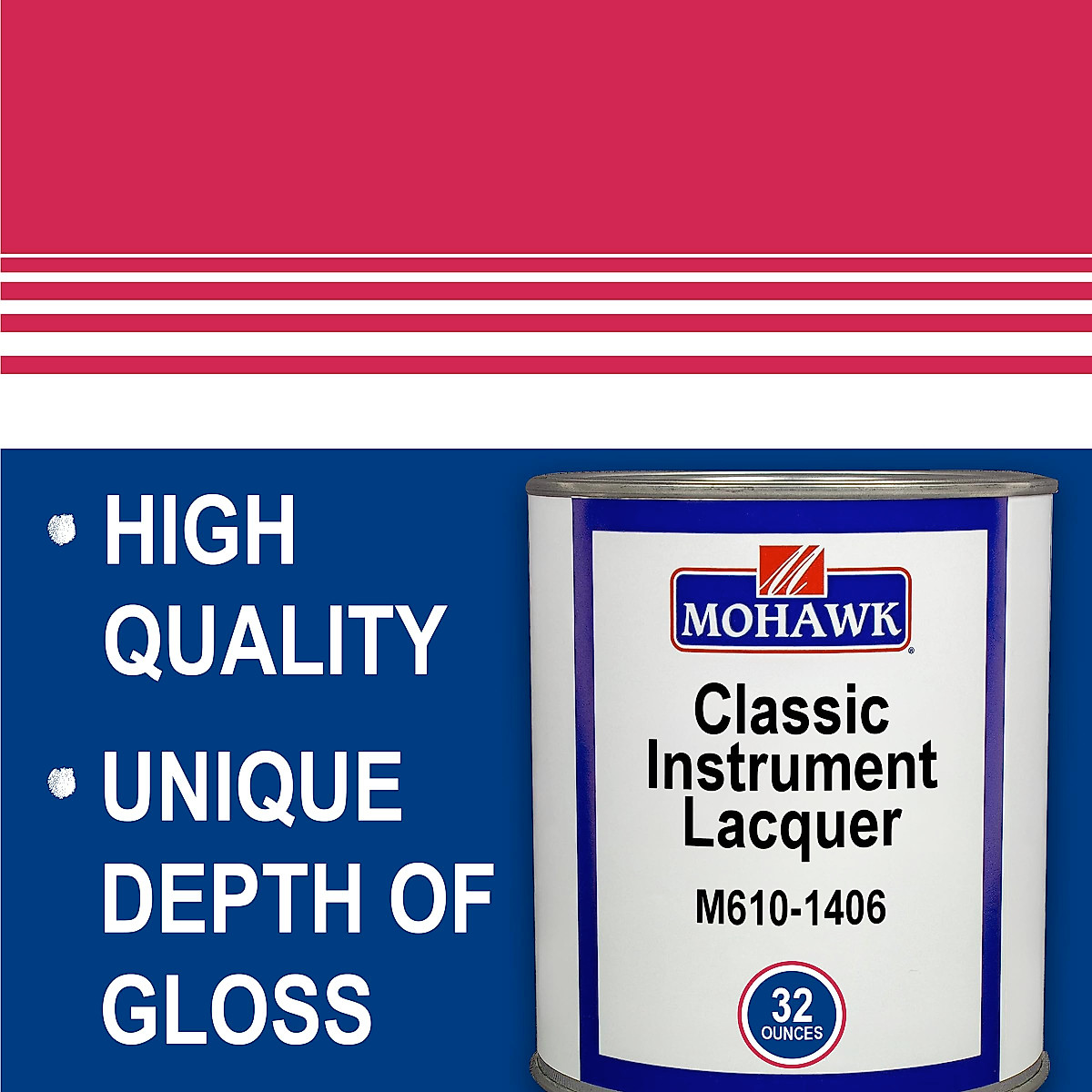 Mohawk Finishing Products Classic Instrument Lacquer, Clear Gloss, M610-1406, 1 Quart