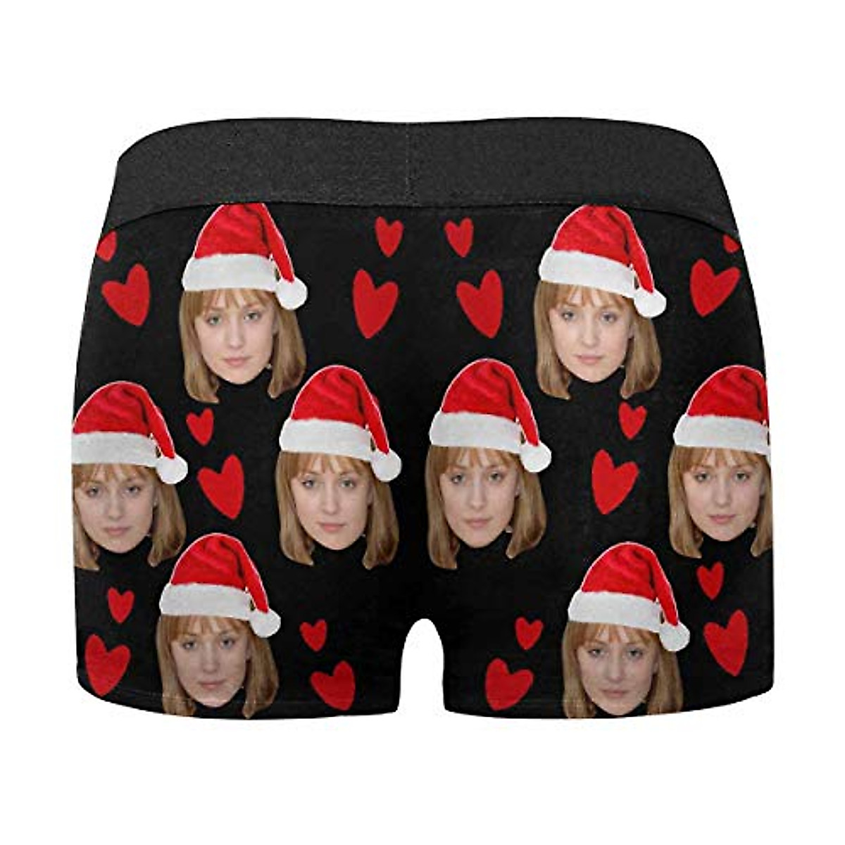 Custom Girlfriend Face Boxer Briefs Personalized I Licked it so it is Mine Christmas Underwear for Men