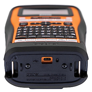 Brother P-Touch-E550W Hand-Held Labeler (UX0987),Black/orange