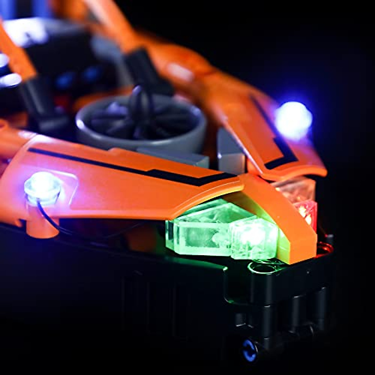 LIGHTAILING Light Set for Rescue Hovercraft Building Blocks Model - Led Light kit Compatible with Lego 42120(Not Include The Model)