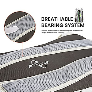 MOUNTAINTOP 28L Hiking Backpack for Women Outdoor Backpack for Camping Cycling and Traveling, 20.5×12.2×6.3 IN, Ivory