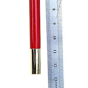 Bricks Masons Preceptor Knights Templar English Regulation Baton - Red Color