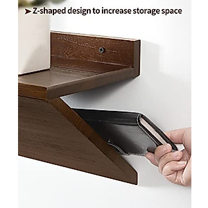 Sivapleso Floating Nightstand Wall Mounted Modern Floating Wood Shelves Bedside Tables Desk for Living Room, Bedroom, Kitchen, Office 13''L x 7''W