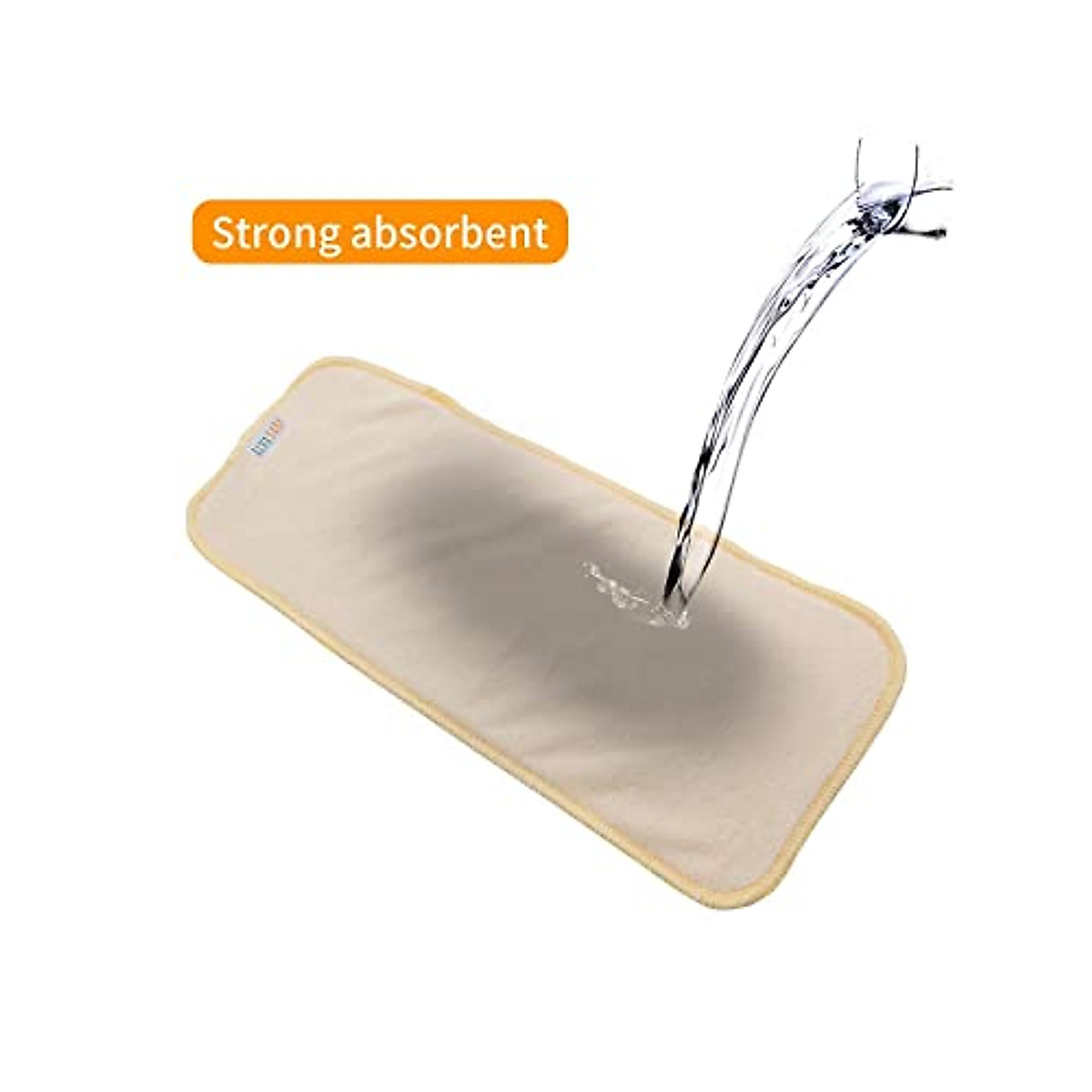 ALVABABY 12PCS Cloth Diaper Inserts 3-Layers Super Soft Inserts for Cloth Diapers and Cloth Diapers Covers 12X